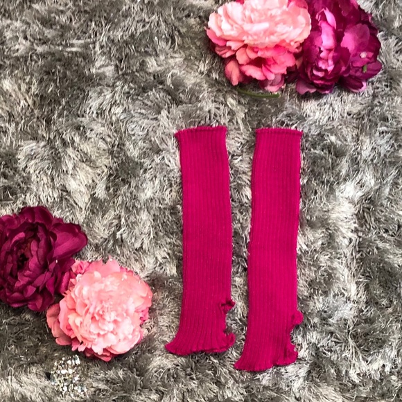 Accessories | Ribbed Pink Leg Warmers Childs Size Osfm | Poshmark